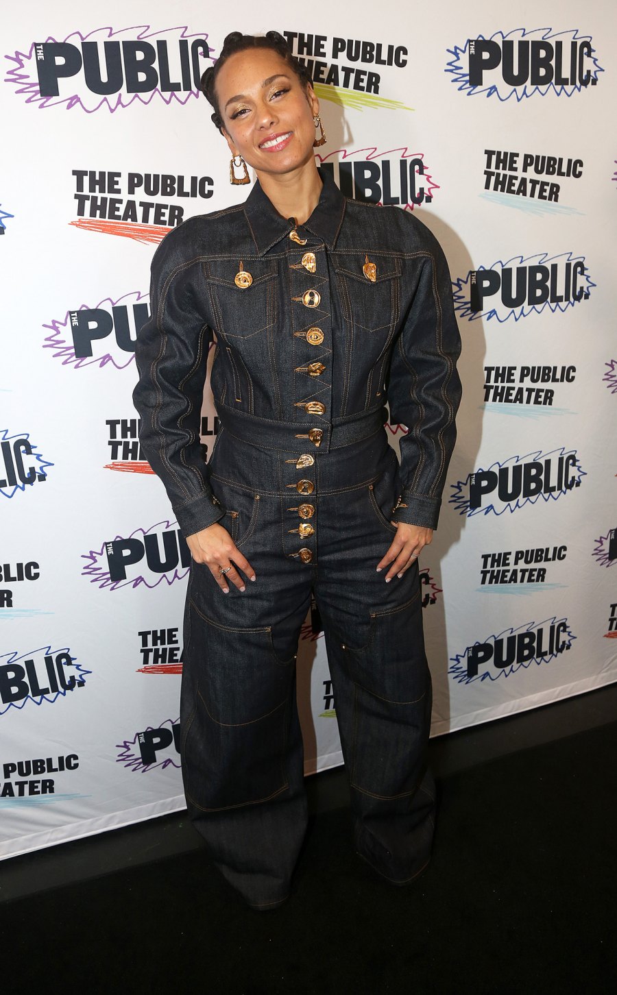Alicia Keys Wears Double-Denim Outfit at Musical’s Opening Night | Us ...
