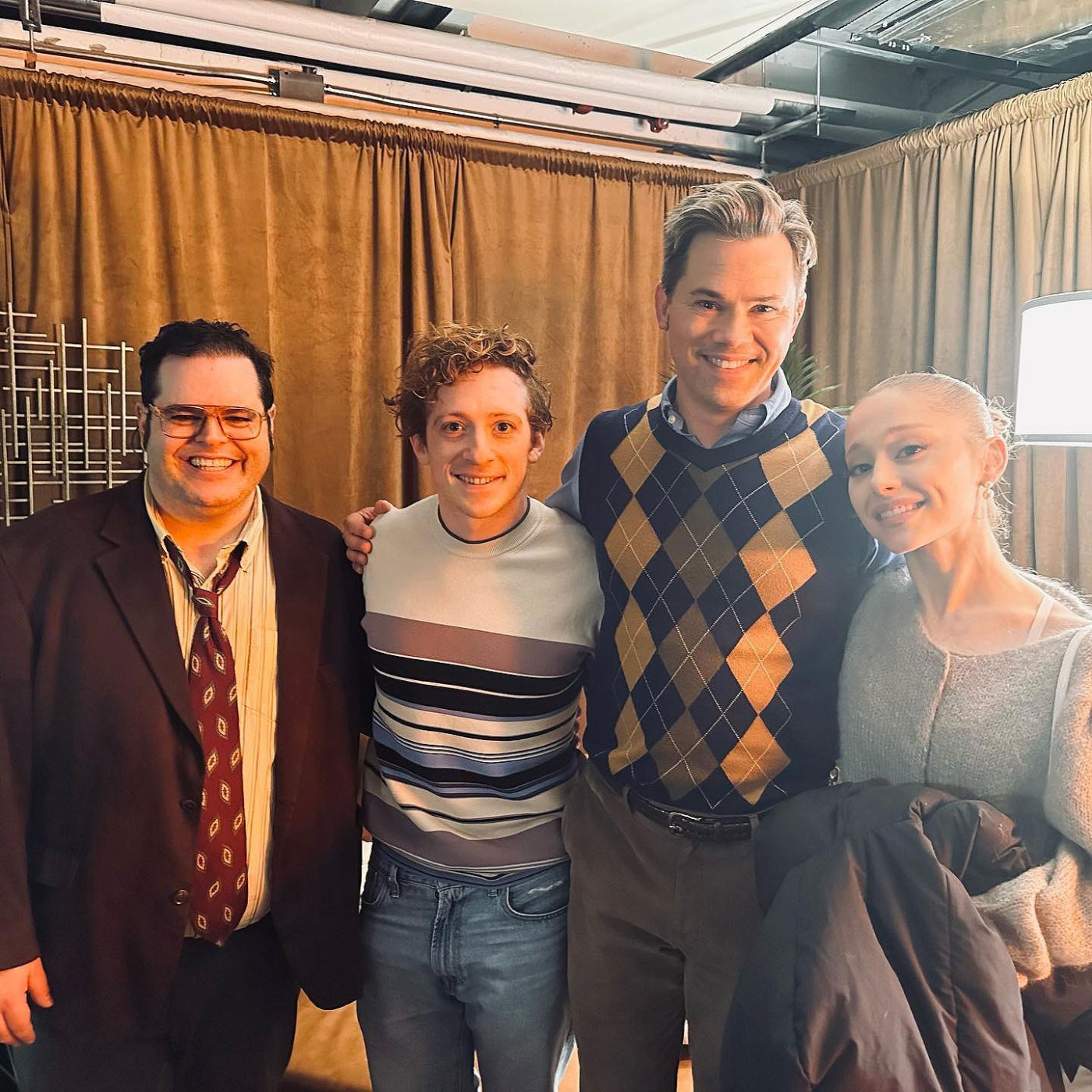 Ariana Grande Poses Backstage With Ethan Slater at Broadway Show | Us ...