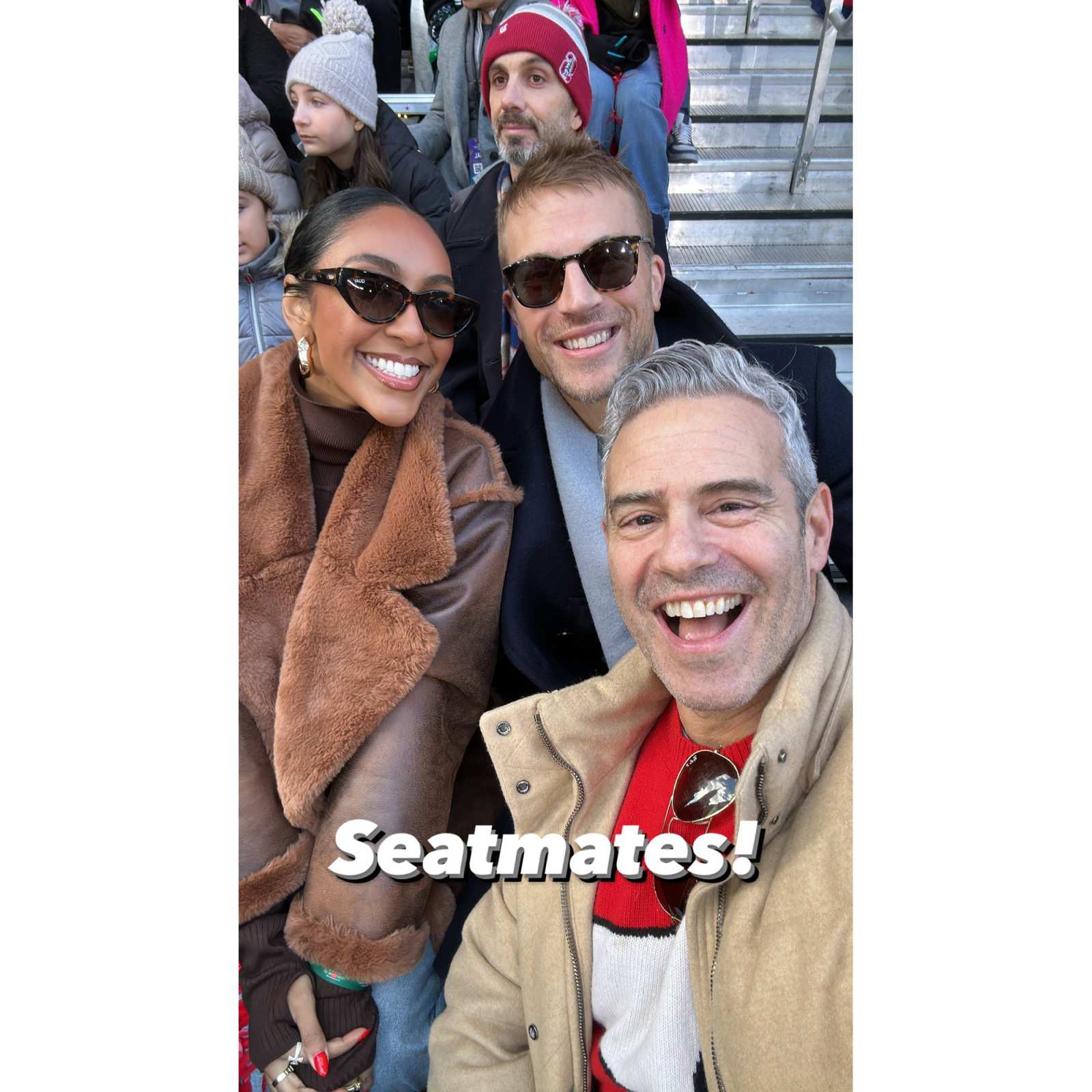 Tayshia Adams, Luke Gulbranson Attend Macy's Thanksgiving Day Parade ...