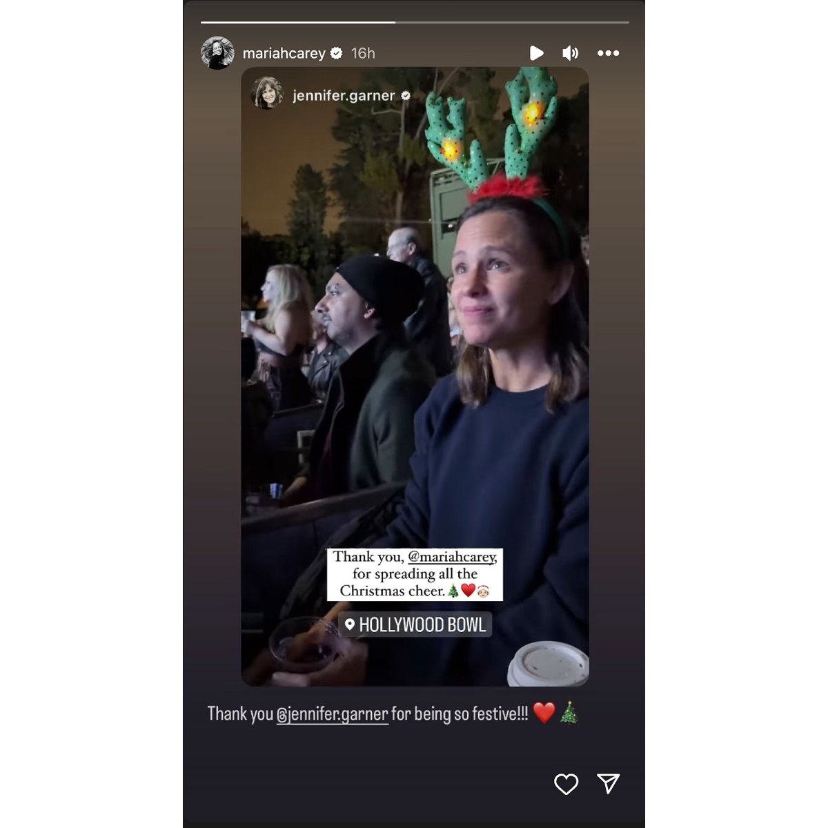 Jennifer Garner Thanks Mariah Carey for ‘Spreading the Christmas Cheer ...