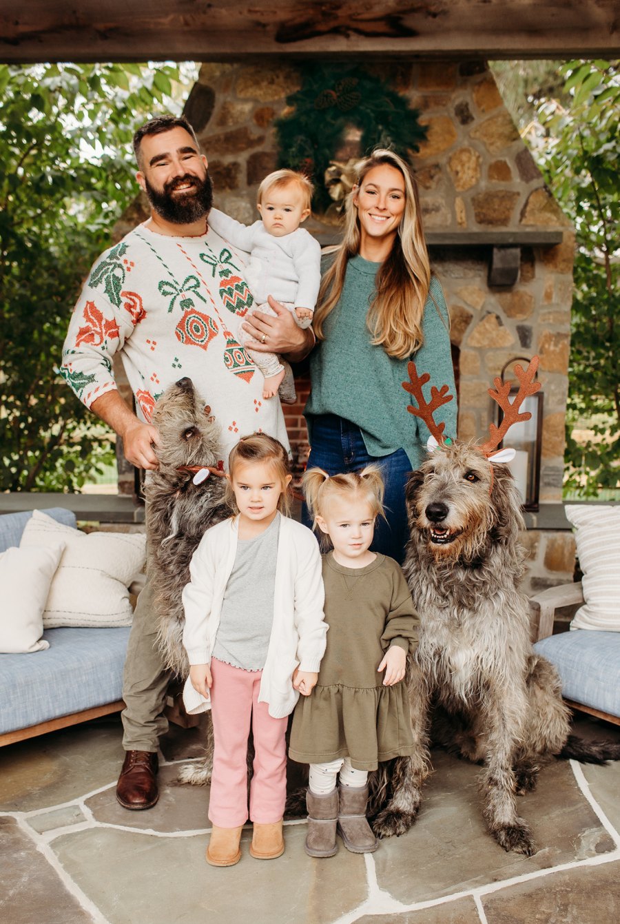 Who Was on Kylie Kelce's 'Naughty List' During Christmas Card Shoot ...