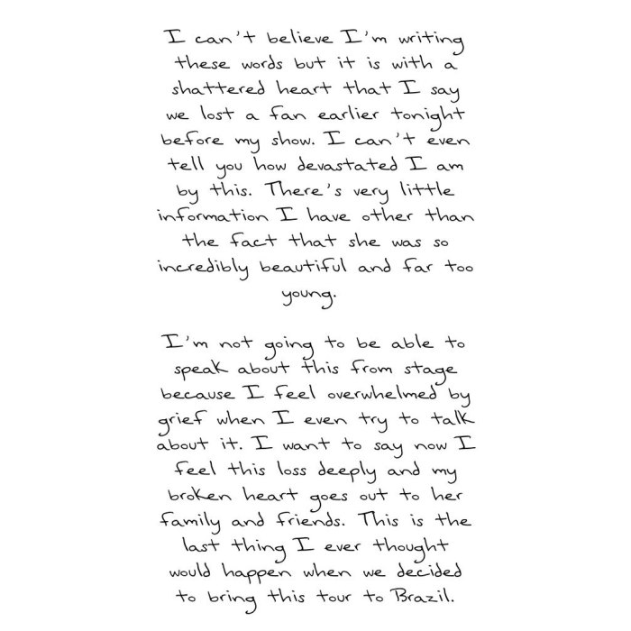 Taylor Swift Mourns Young Brazilian Fan Who Died Before 'Eras Tour ...
