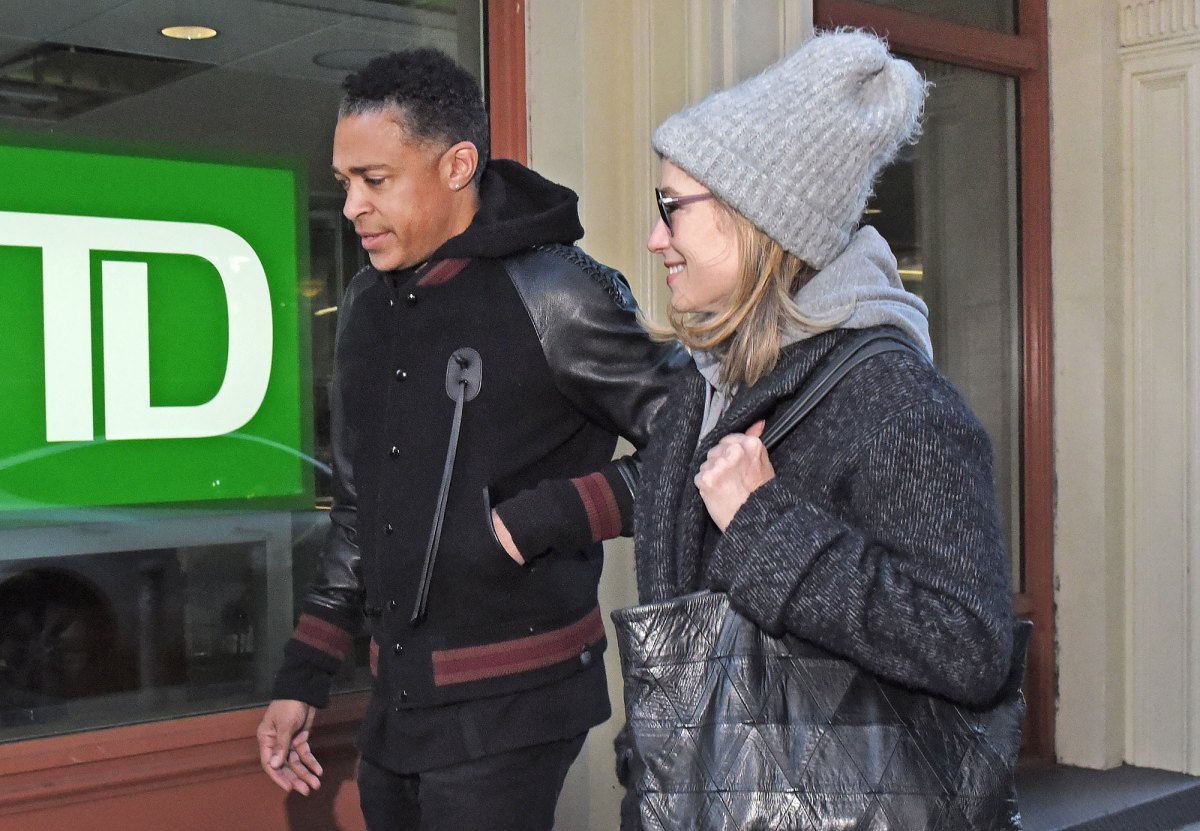 Amy Robach and T.J. Holmes Bundle Up on Cozy New York City Outing | Us ...
