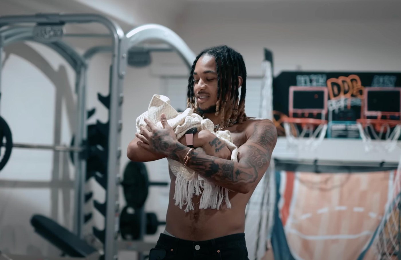 DDG Cuddles His and Halle Bailey's Baby in 'Darryl Freestyle' Video ...
