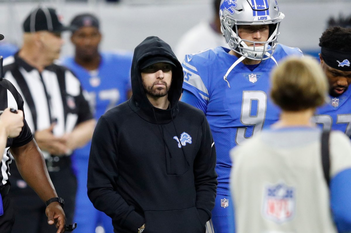 Eminem Begs Detroit Lions Head Coach to Sign Him for Playoff Game | Us ...
