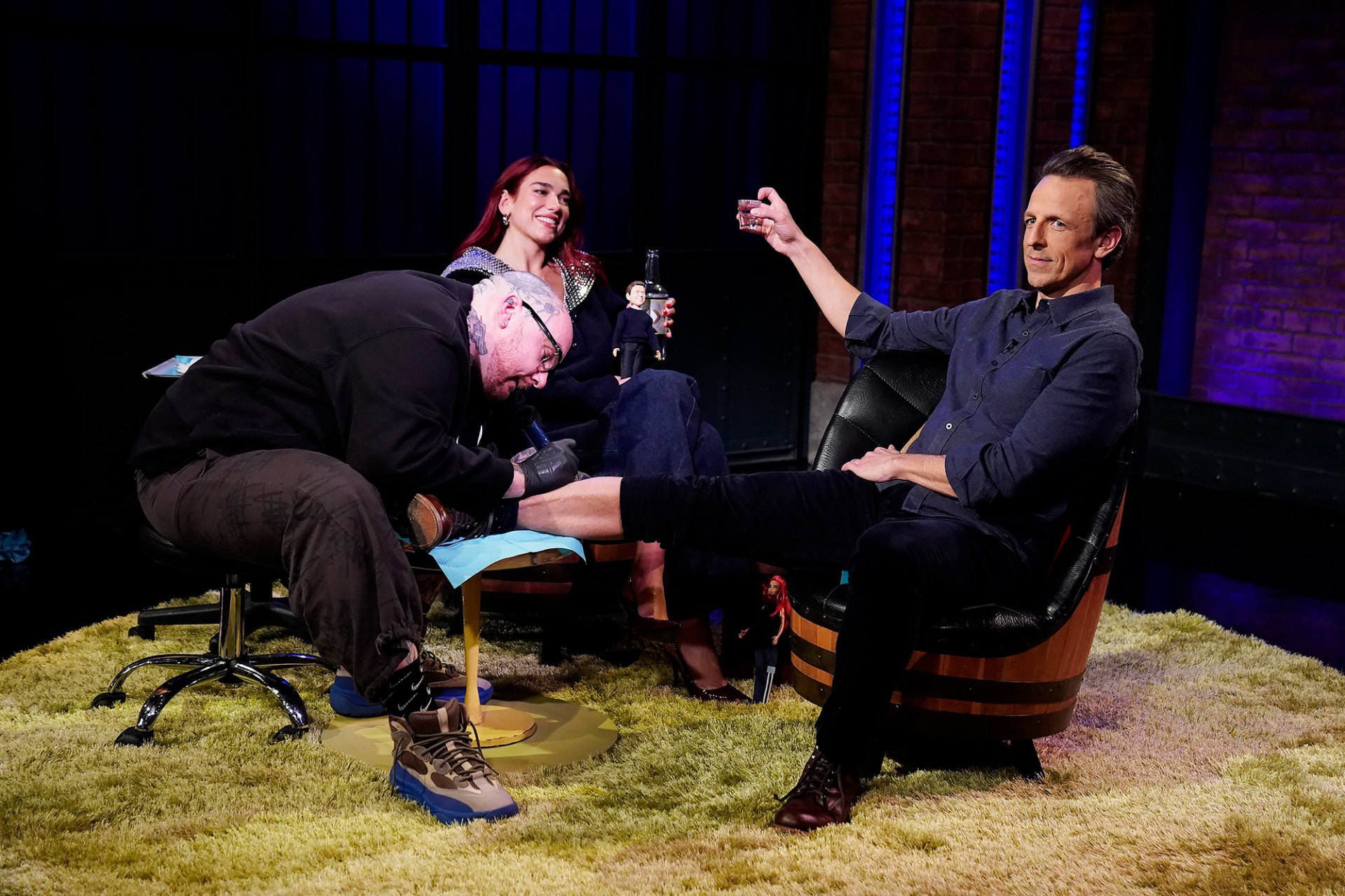 Dua Lipa and Seth Meyers Get Matching Tattoos: ‘Bonded for Life’ | Us ...