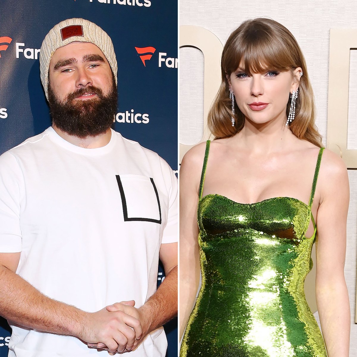 Jason Kelce High-Fives Taylor Swift, Poses With Fans in Stands | Us Weekly