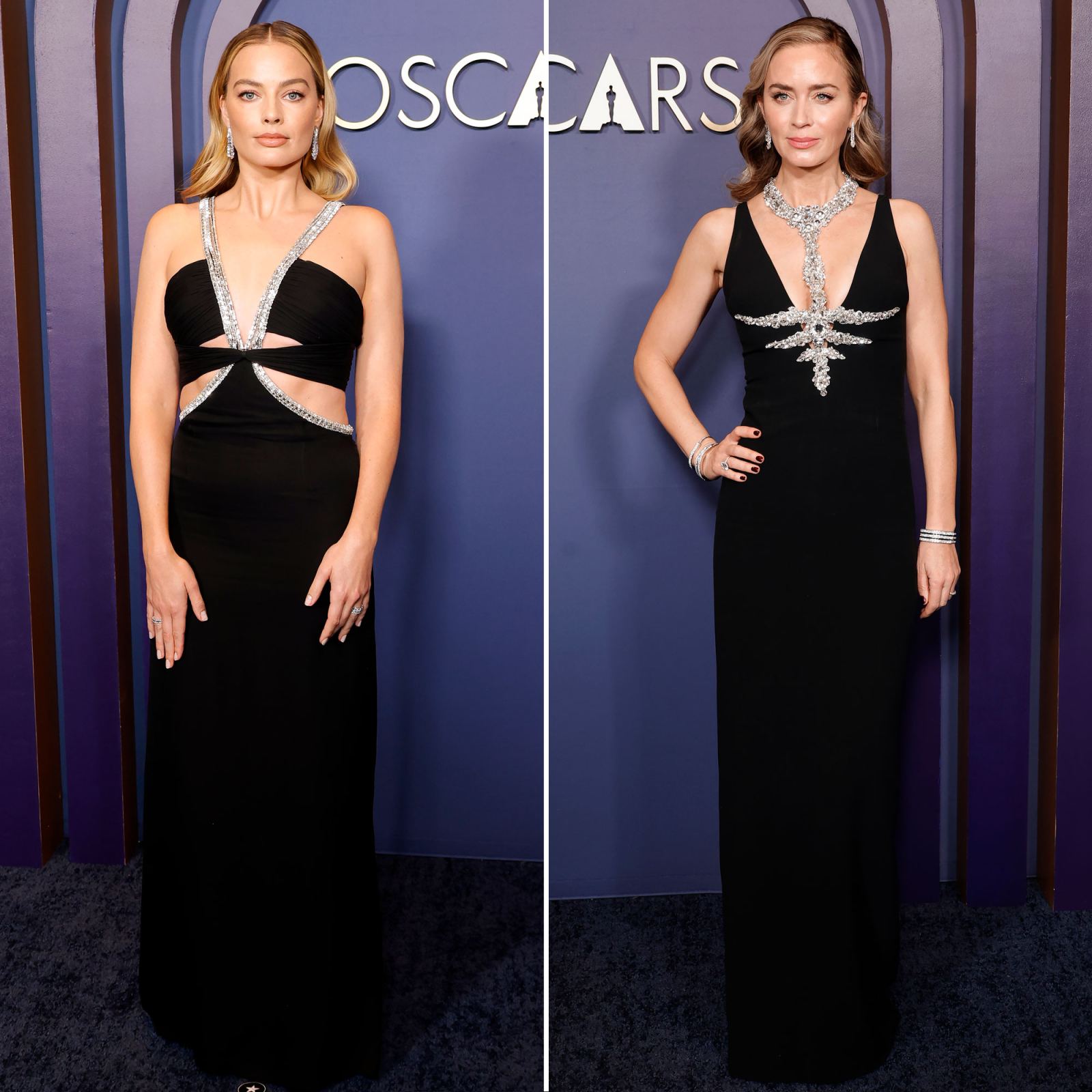 Margot Robbie Emily Blunt Twin In Red At 2024 Critics Choice Awards 1902