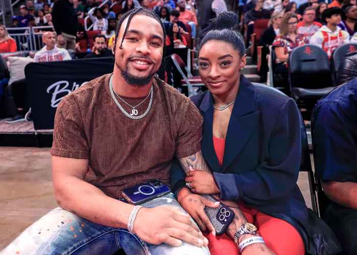 Simone Biles Sits Courtside at Lakers Game With Husband Jonathan Owens ...