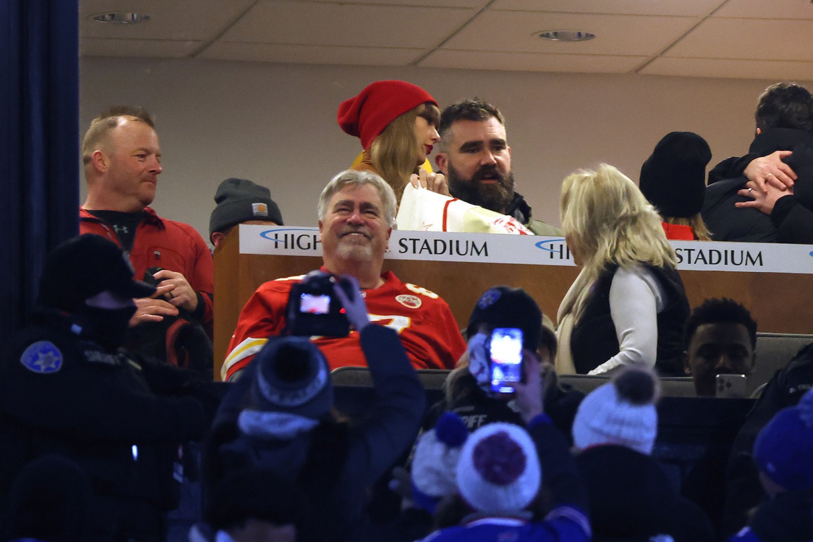 Jason Kelce and Taylor Swift Unite to Cheer for Travis Kelce at Chiefs ...