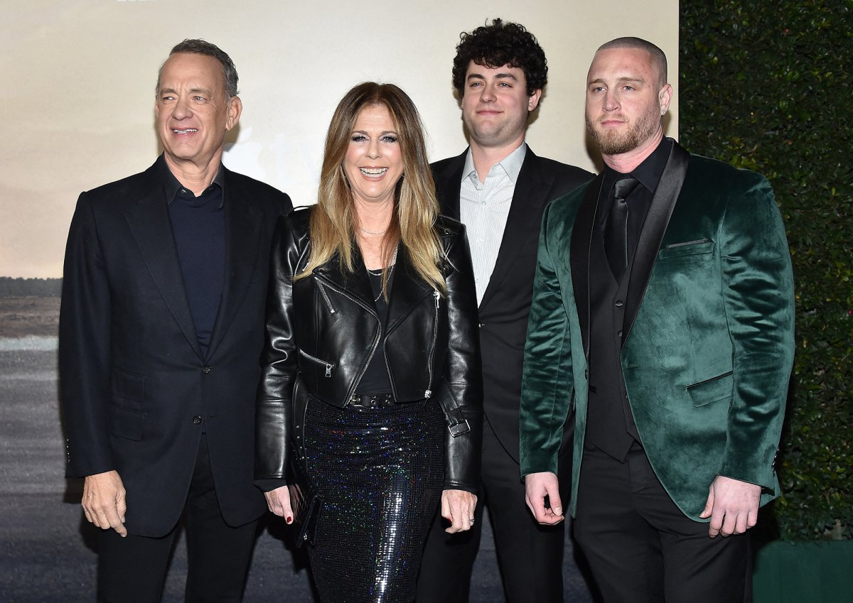 Tom Hanks and Rita Wilson Bring Sons Chet and Truman to TV Premiere ...
