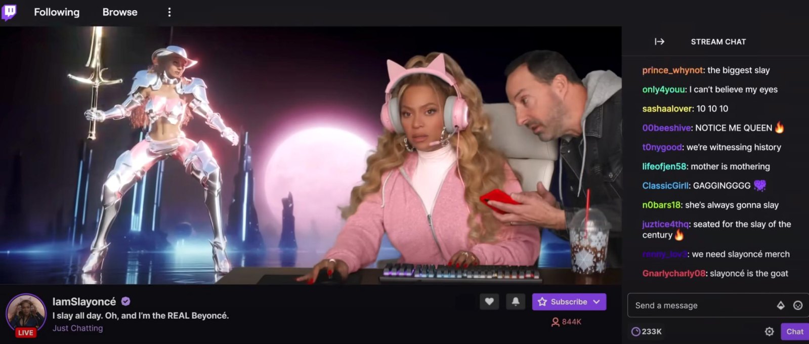 Beyonce’s Twitch Channel From Her Super Bowl Commercial Is Real | Us Weekly
