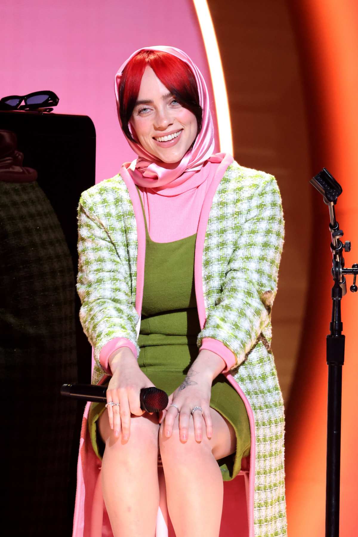 Billie Eilish Channels 1965 Poodle Parade Barbie at 2024 Grammys | Us ...