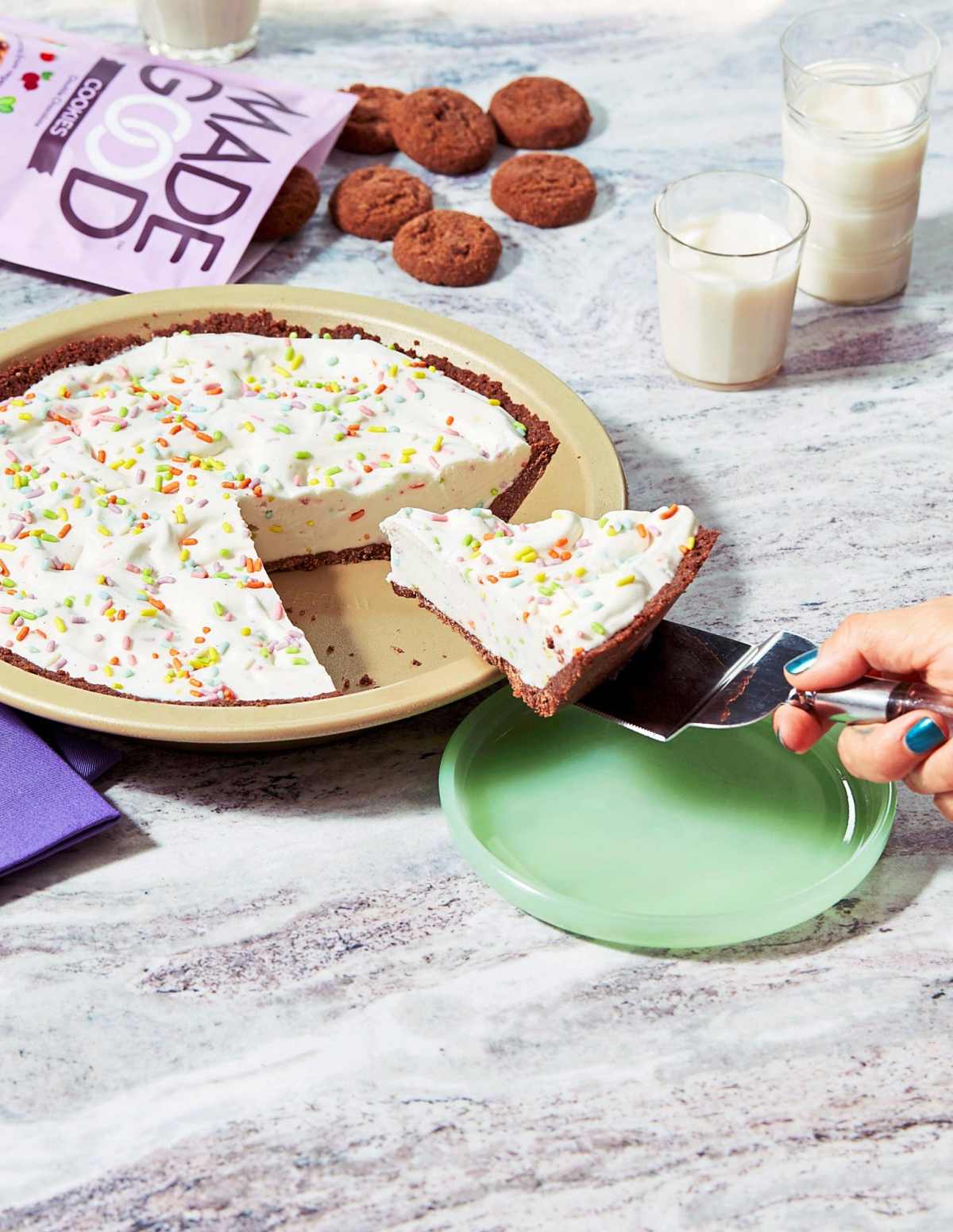 Learn How to Make Food Network Star Molly Yeh's Sprinkle Ice Cream Pie ...