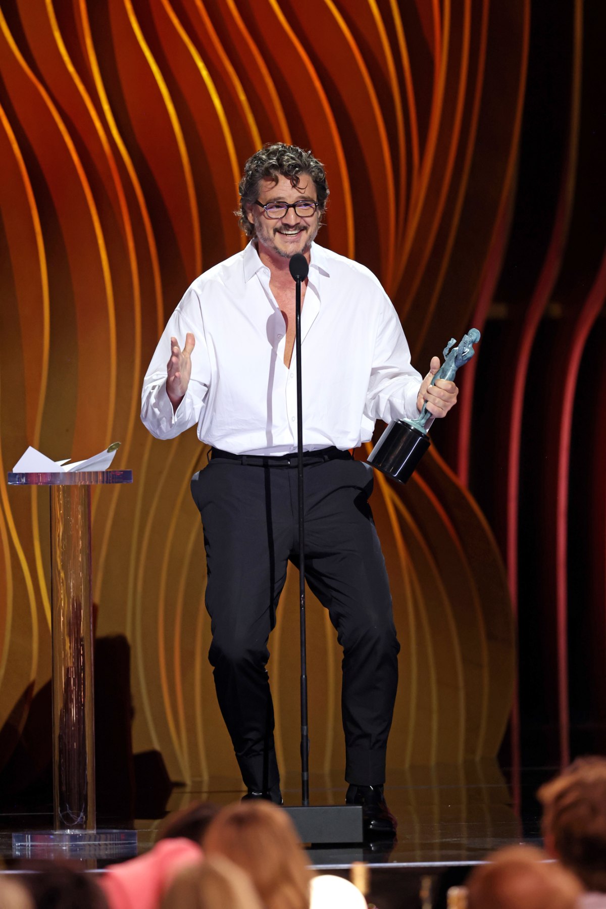 'Drunk' Pedro Pascal Jokes 2024 SAG Awards Win Is 'Wrong' | Us Weekly