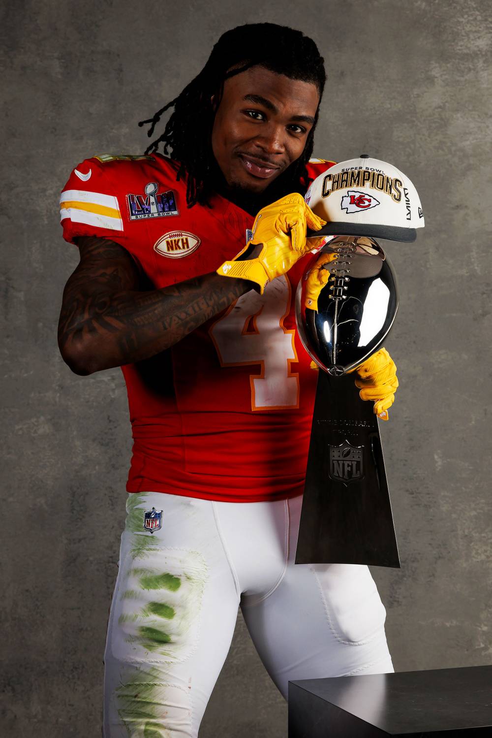 Kansas City Chiefs Players Celebrate Win in Super Bowl 2024 Portraits ...