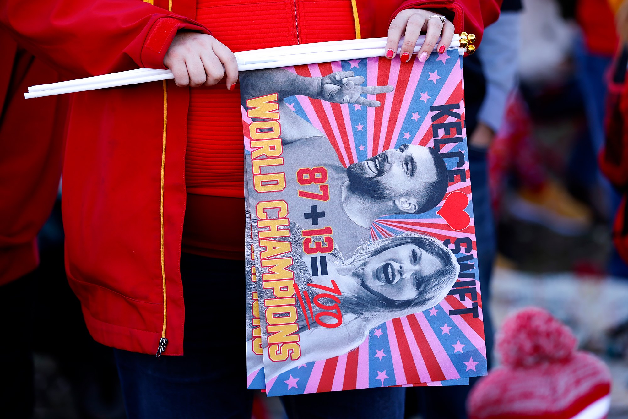 The Best Nods to Taylor Swift at the Chiefs 2024 Super Bowl Parade | Us ...