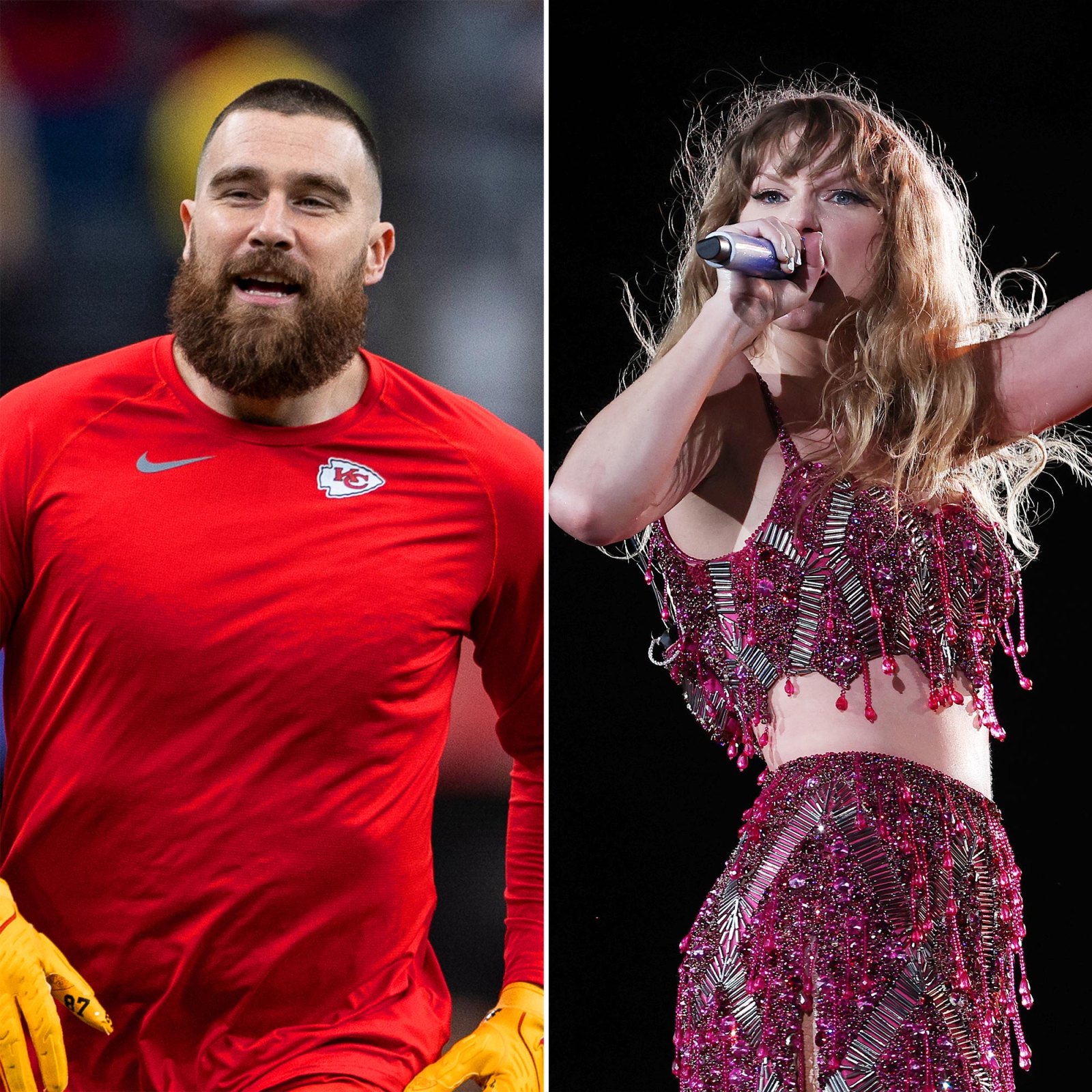 Travis Kelce Hands Out Guitar Picks to Screaming Fans the ‘Eras Tour ...