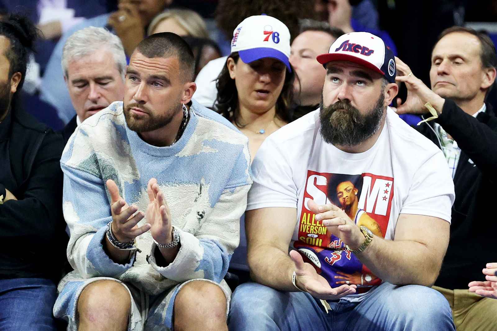 Travis and Jason Kelce Say They Were ‘Filthy Animals’ in College | Us ...