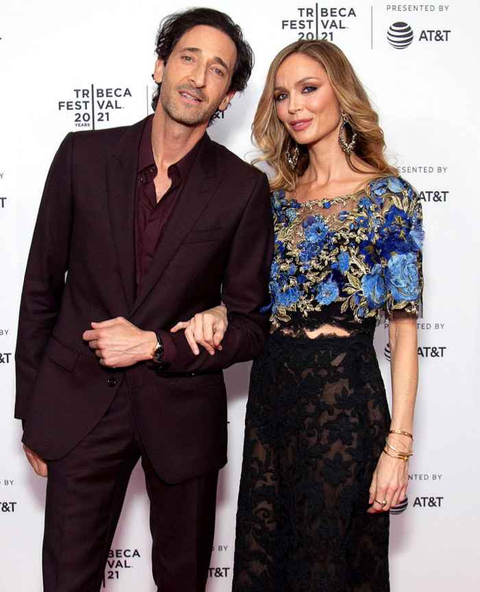 Adrien Brody, Georgina Chapman Are Loved Up at 2026 Oscars