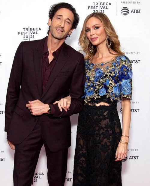Adrien Brody, Georgina Chapman Are Loved Up at 2026 Oscars