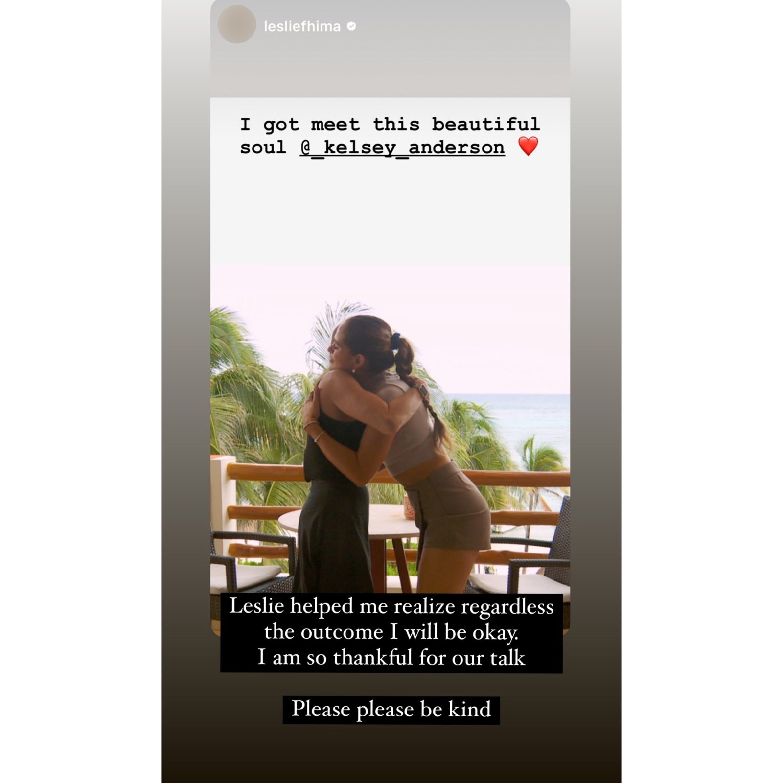 Kelsey Anderson Says to ‘Be Kind’ to Golden Bachelor’s Leslie Fhima ...