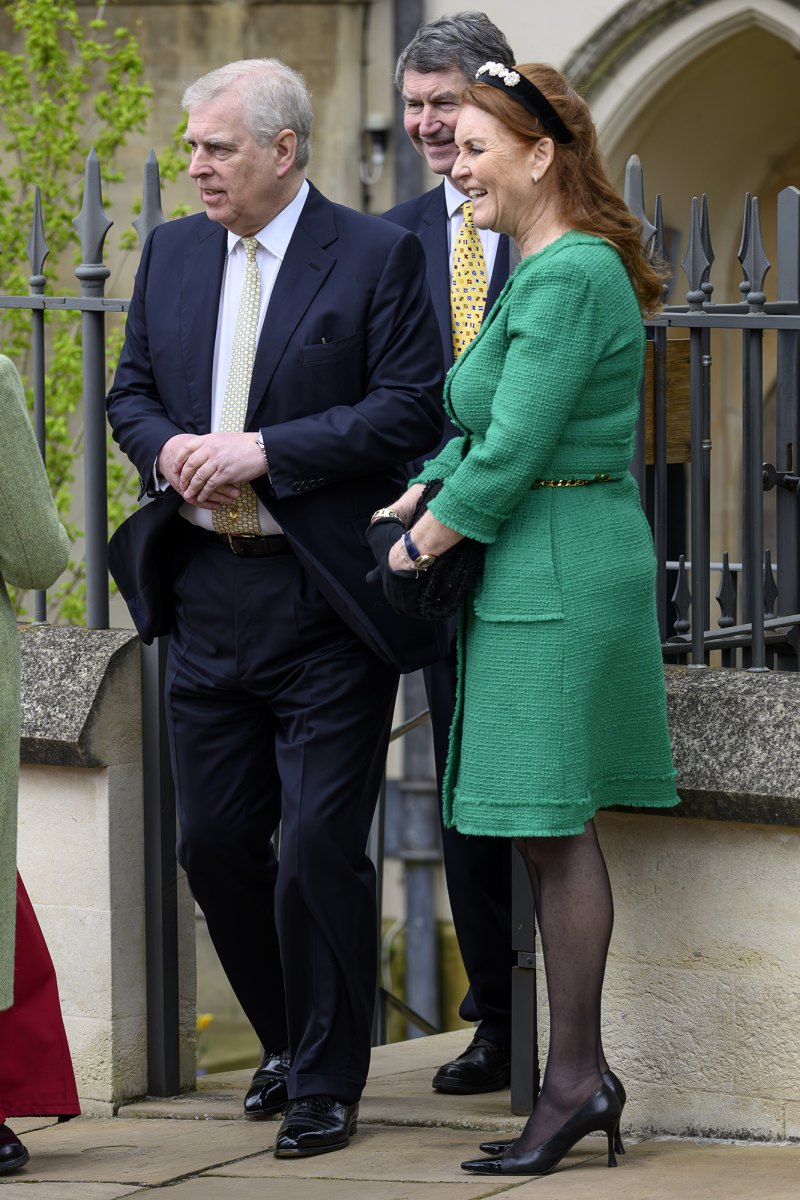 Prince Andrew and Ex-Wife Sarah Ferguson Attend Royal Easter Service ...