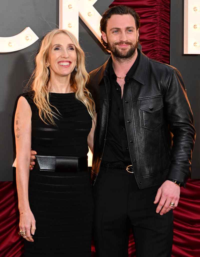 Aaron Taylor-Johnson Holds Hands With Wife Sam After Movie Premiere ...