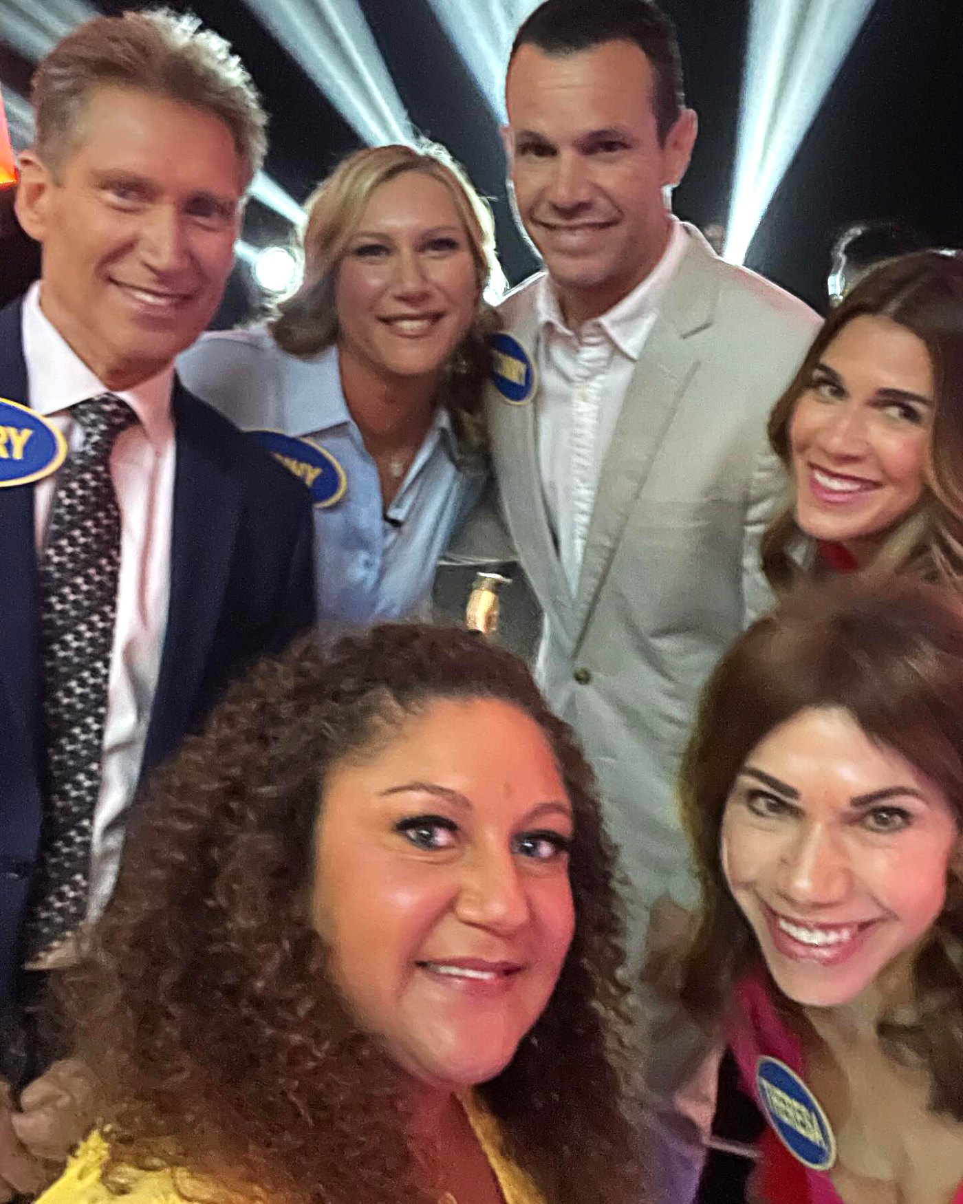 Gerry Turner Poses With ‘Blended Family’ on Celebrity Family Feud | Us ...