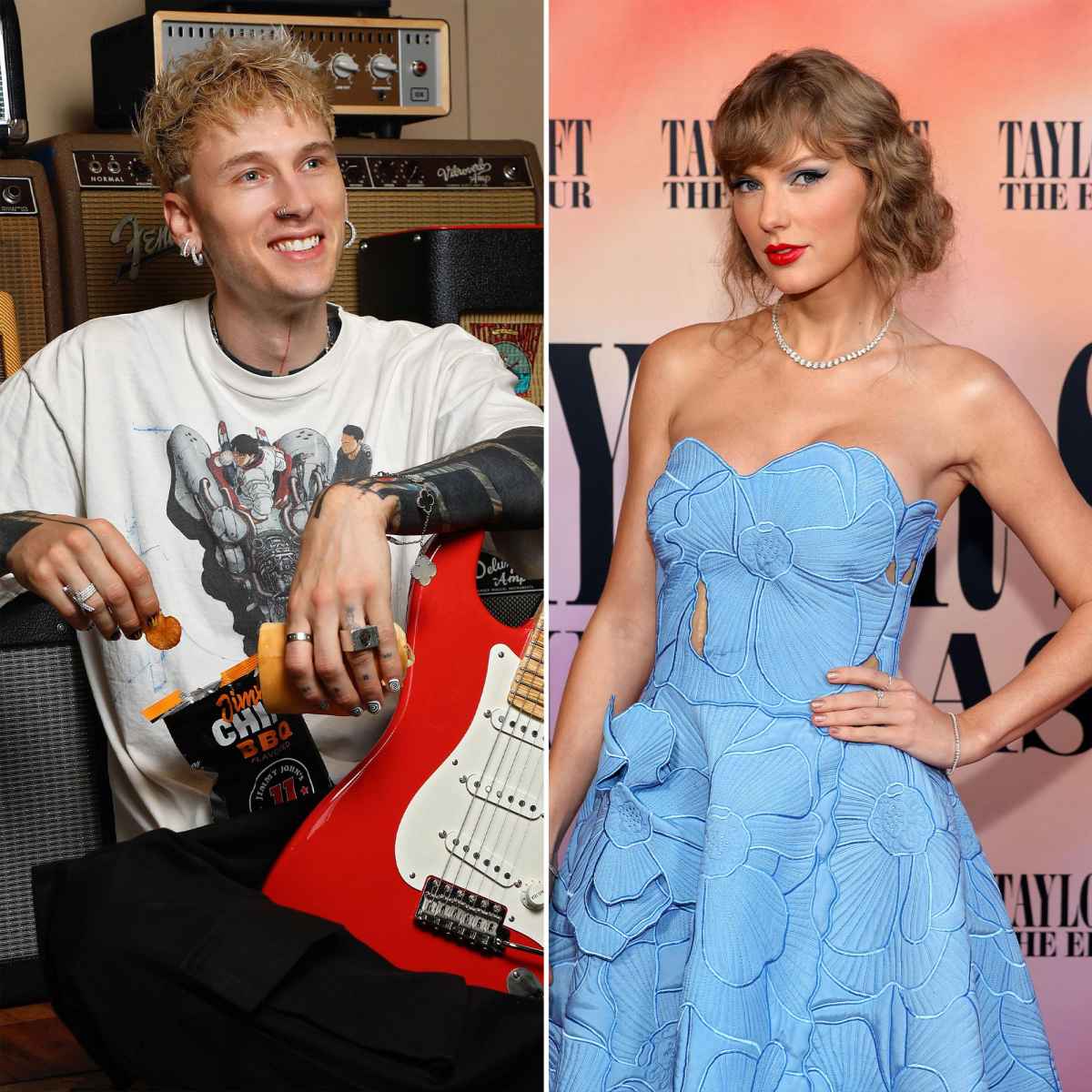 Machine Gun Kelly Is Dared to Say '3 Mean Things' About Taylor Swift ...