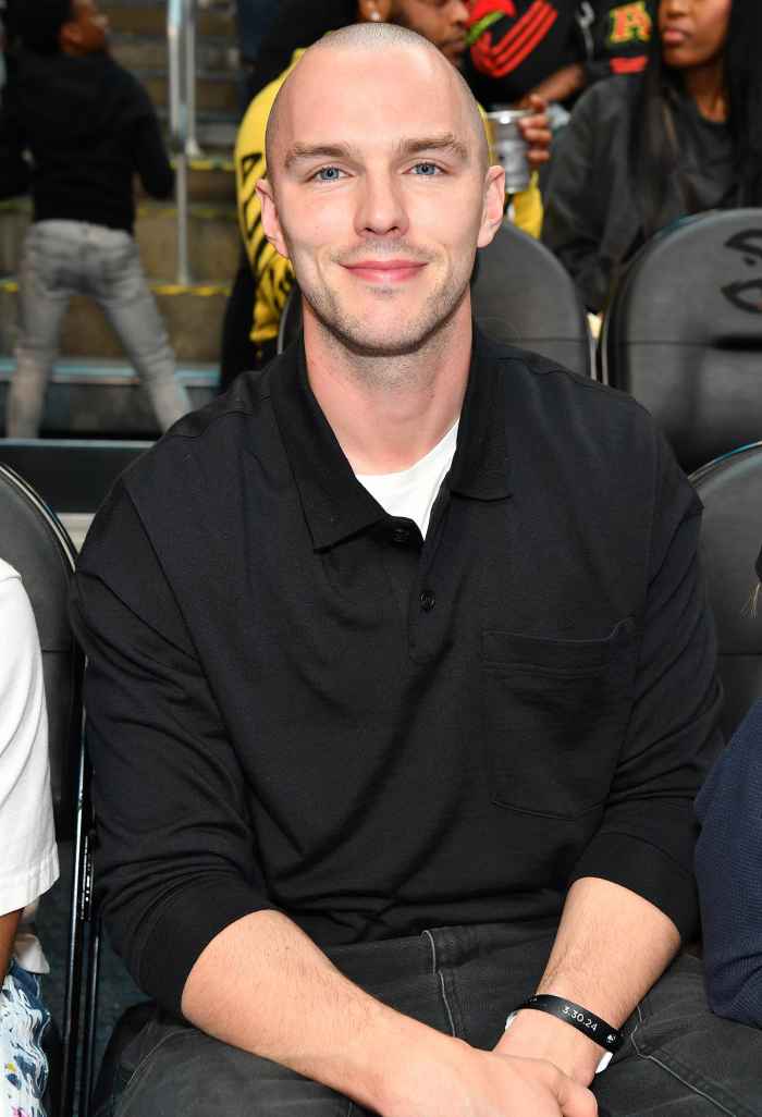 Nicholas Hoult Brings Son Joaquin to NBA Game in Rare Family Outing ...