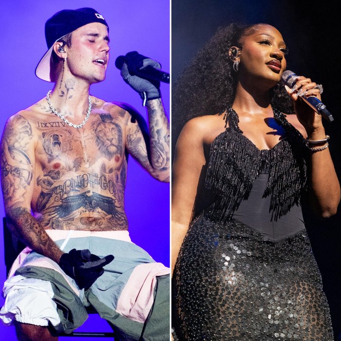 Justin Bieber Joins Tems at Coachella for Surprise Performance | Us Weekly