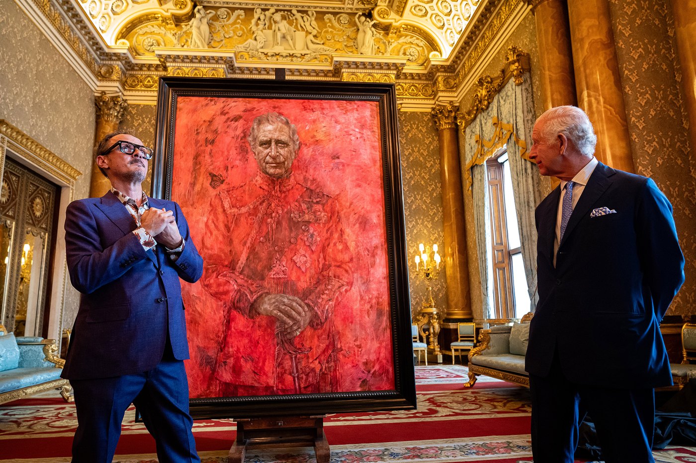 Portrait Artist Reveals King Charles III's Reaction to Red Painting ...