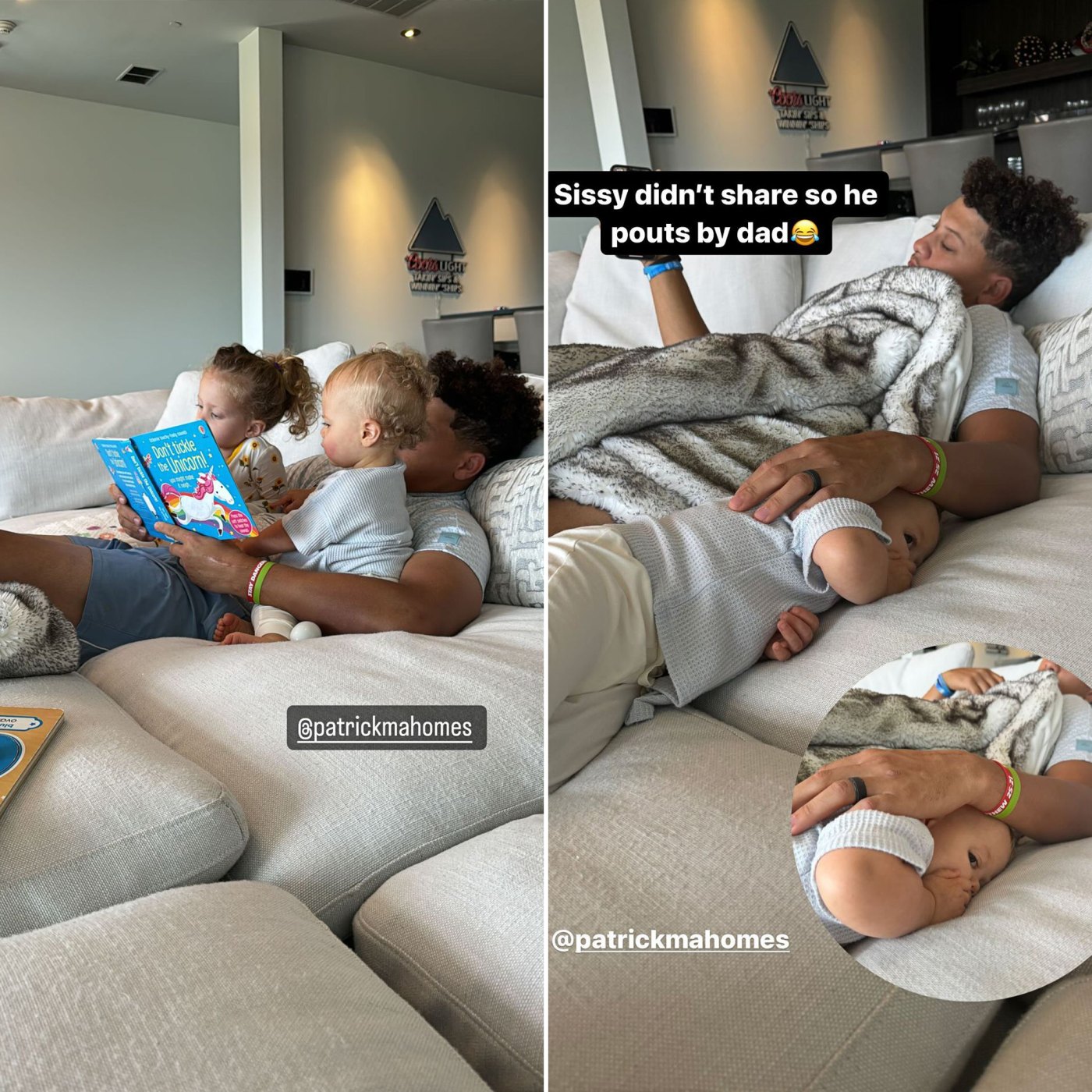 Patrick Mahomes Sweetly Reads Picture Books to His 2 Kids | Us Weekly