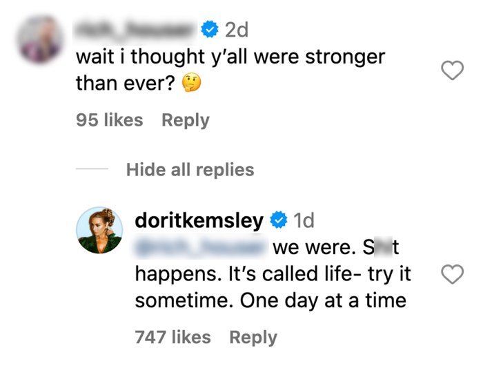 Dorit Kemsley Explains What Led to PK Separation: ‘S–t Happens’ | Us Weekly