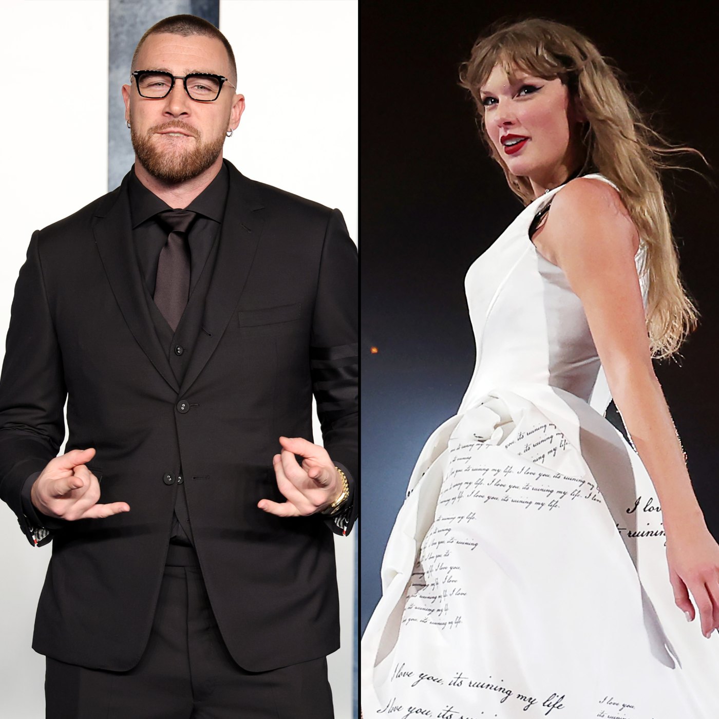 Travis Kelce Sings Along to Taylor Swift's So High School Performance ...