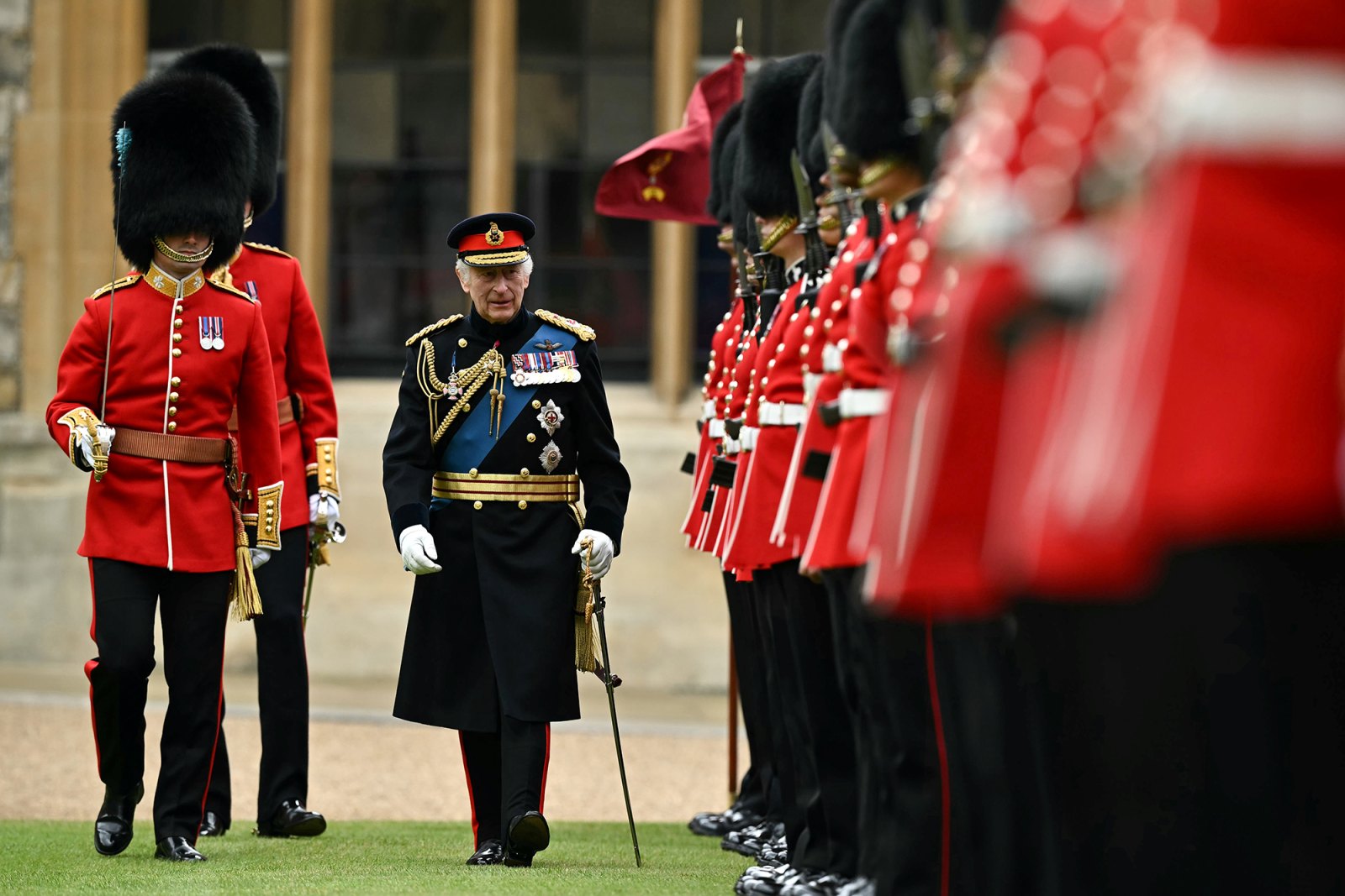 King Charles III Presents New Colours to Kate Middleton's Irish Guards ...