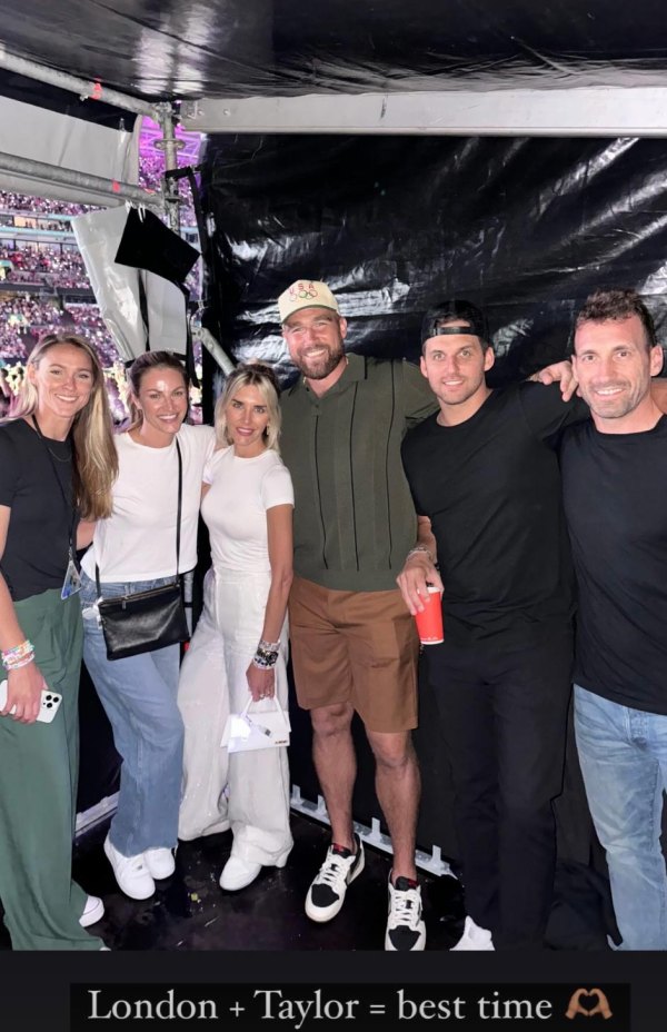 Travis Kelce Dances in VIP Tent at Taylor Swift's 2nd London Concert ...