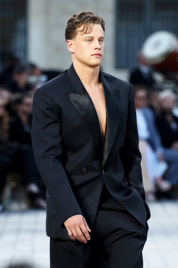 Joe Burrow Makes His Runway Debut in Backless Blazer at Vogue World ...