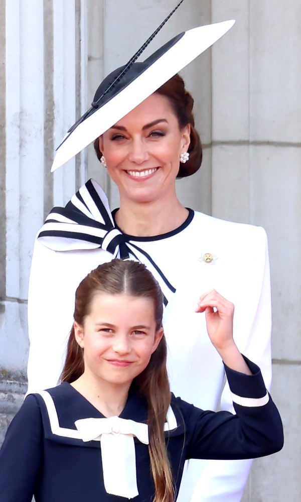 Kate Middleton Fixes Charlotte's Hair Before Trooping the Colour | Us ...
