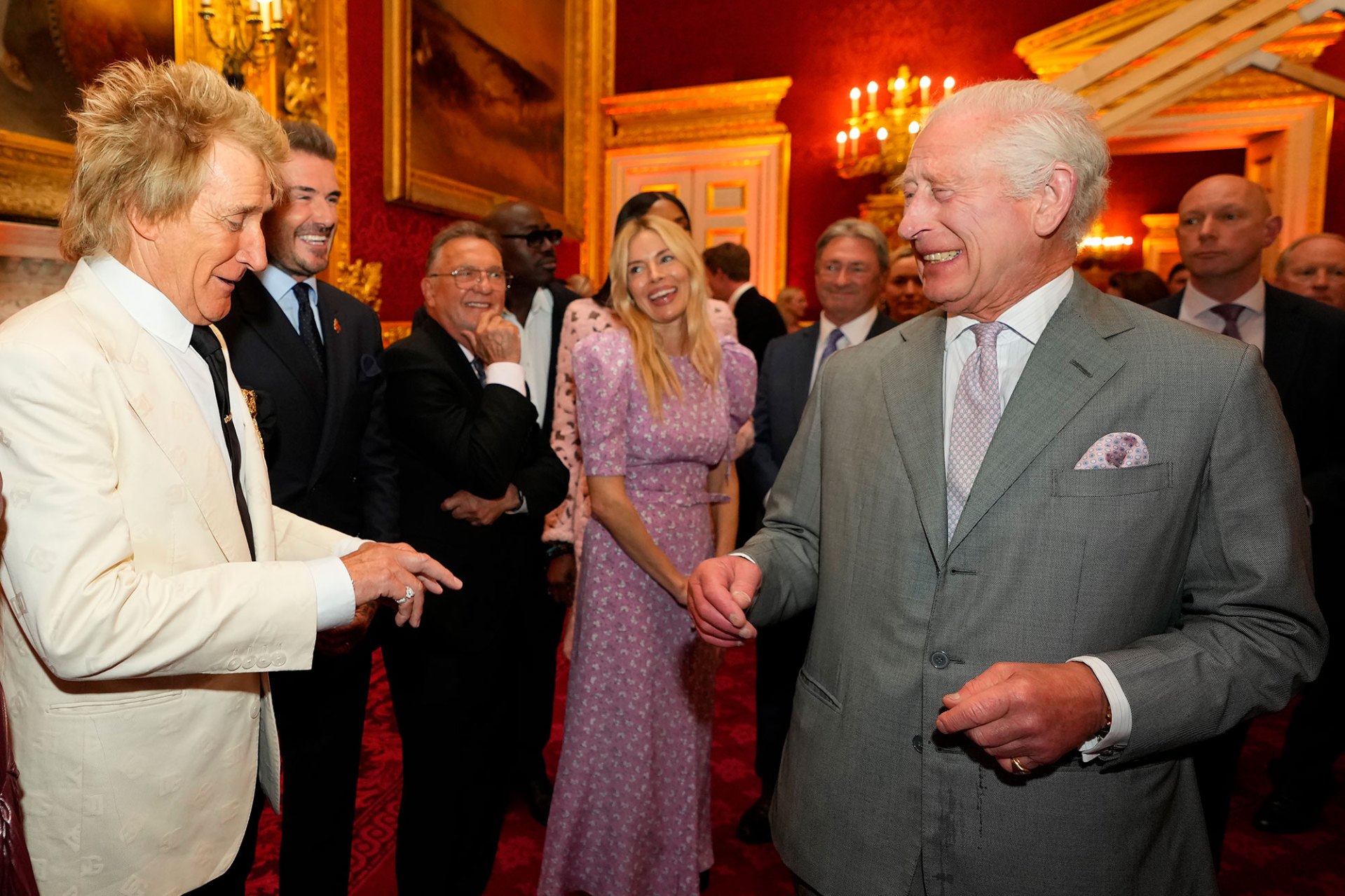 King Charles and Rod Stewart Share Playful Moment With Pruning Shears ...