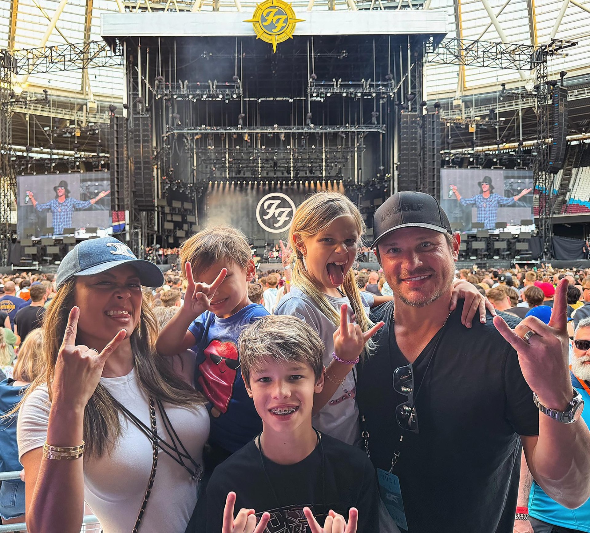 Nick, Vanessa Lachey Attend Taylor Swift, Foo Fighters London Concerts ...