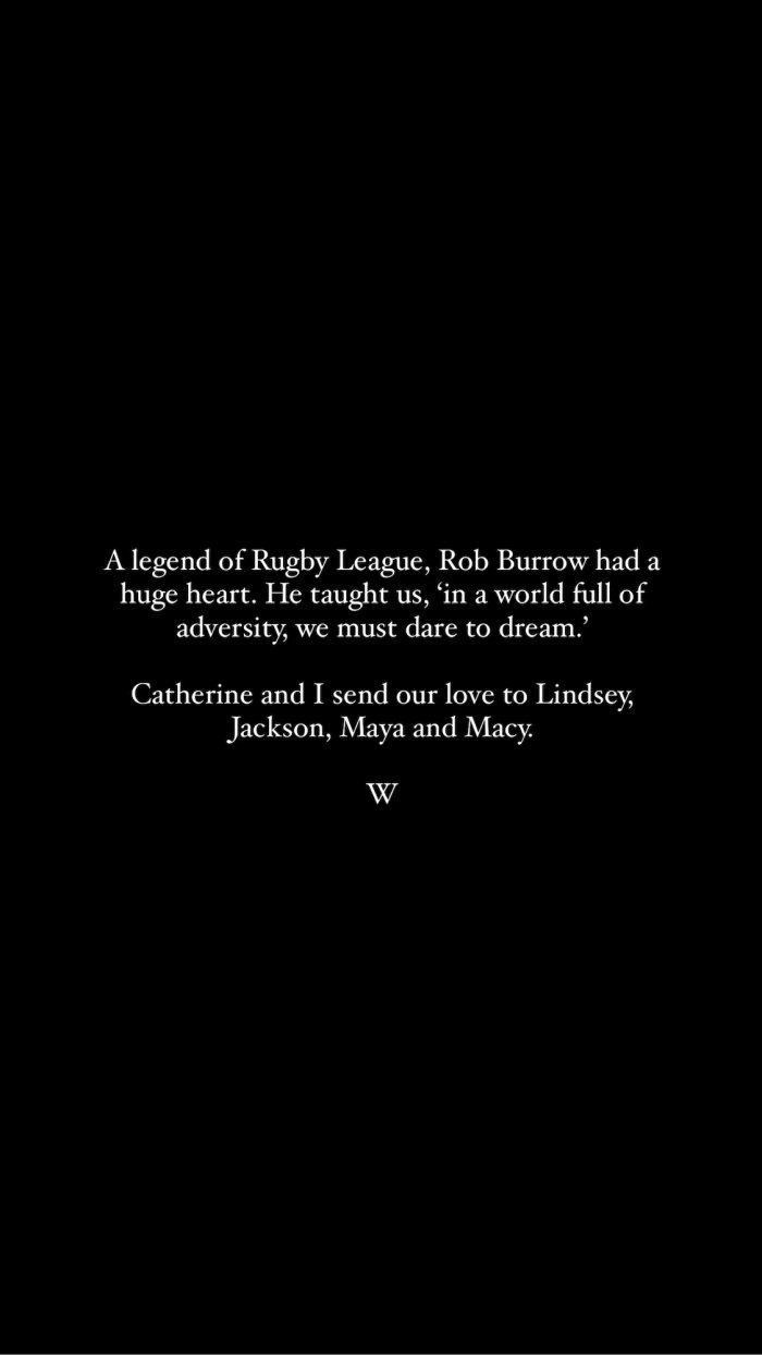 Prince William Mourns Rugby Player Rob Burrow’s Death at Age 41 | Us Weekly