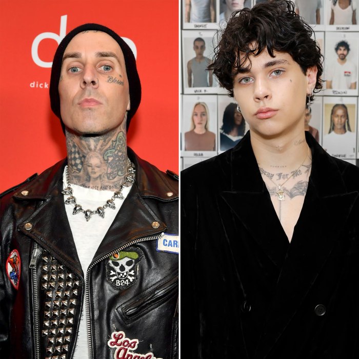 Travis Barker Joins Model Son Landon Backstage at Fashion Show | Us Weekly