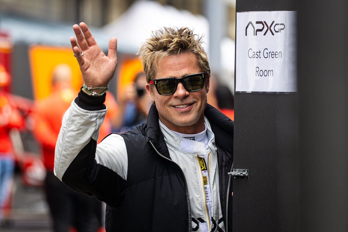 Brad Pitt Rocks New Haircut at F1 Grand Prix Previews | Us Weekly