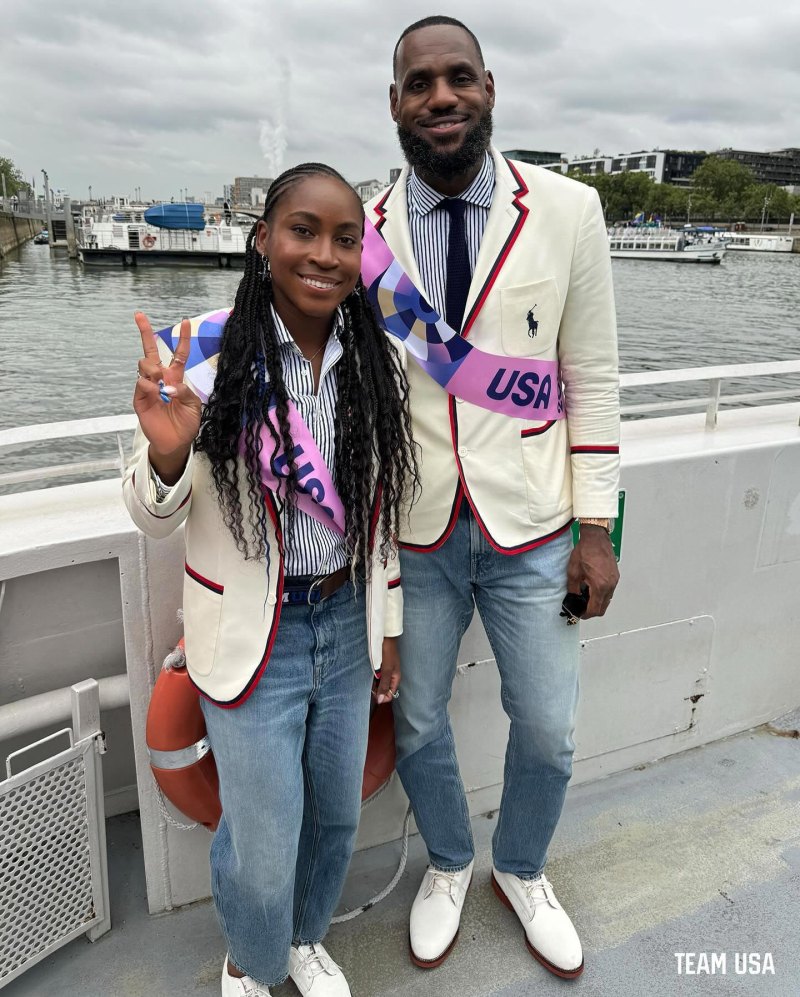 LeBron James, Coco Gauff Serve as USA Flag Bearers at 2024 Olympics ...