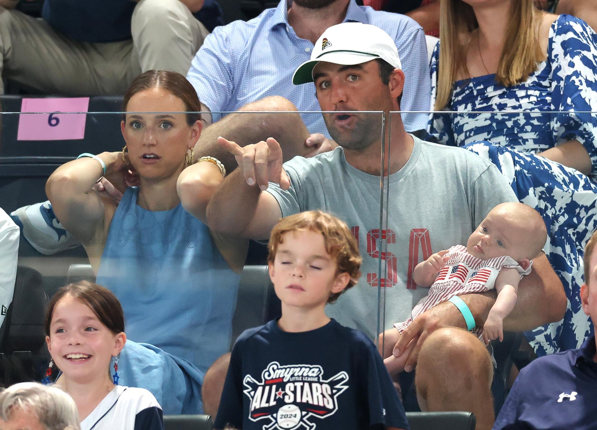Scottie Scheffler Brings Son Bennett to 2024 Paris Olympics