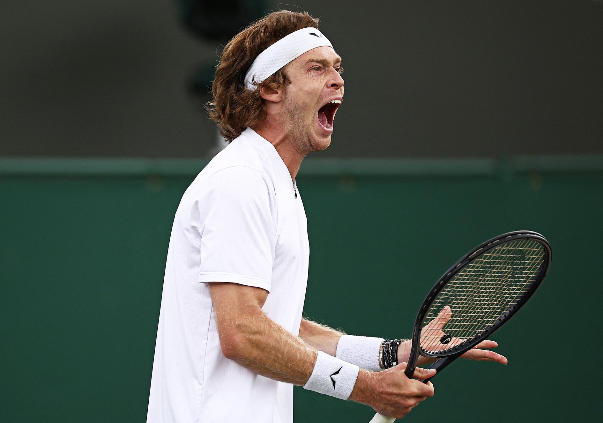 Tennis' Andrey Rublev Hits Himself With Racquet After Wimbledon Loss ...