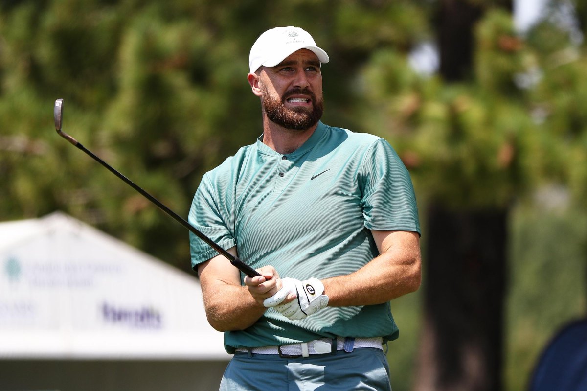Travis Kelce Hits Fans at Golf Tournament, Sweetly Apologizes | Us Weekly