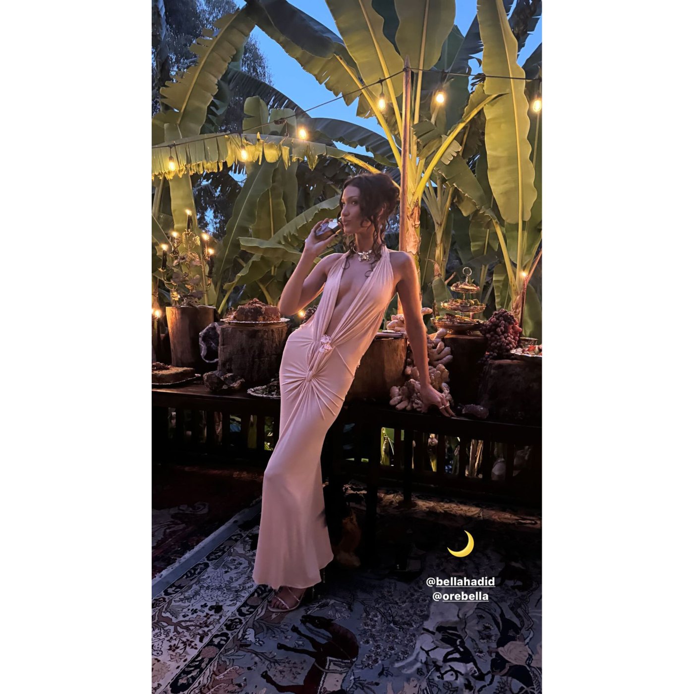 Bella Hadid Is the Master of Plunging Necklines at Her Orebella Party ...
